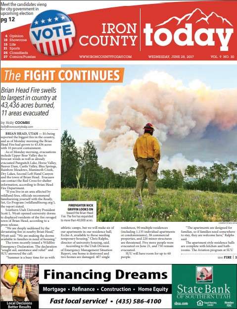 June 28, 2017 - Iron County Today
